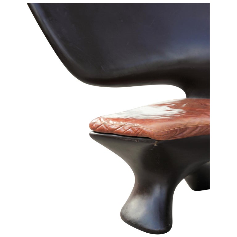 Large Wing Booth Sofa / Settee by Jordan Mozer at 1stDibs