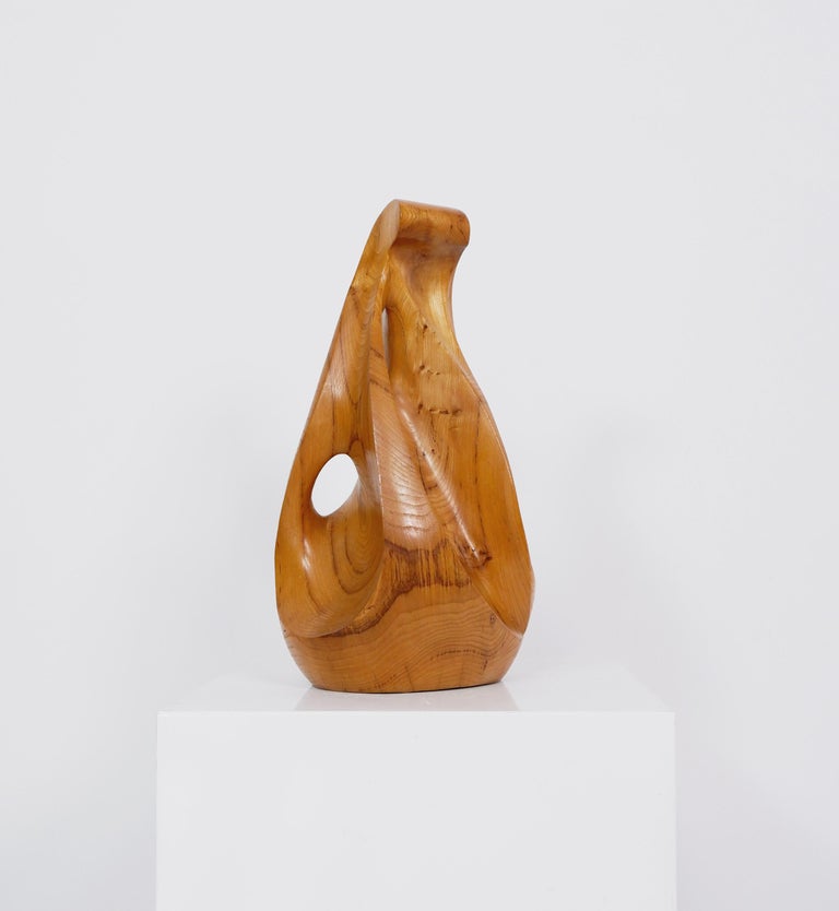 Large Wooden Abstract Sculpture, C.1970 For Sale at 1stDibs