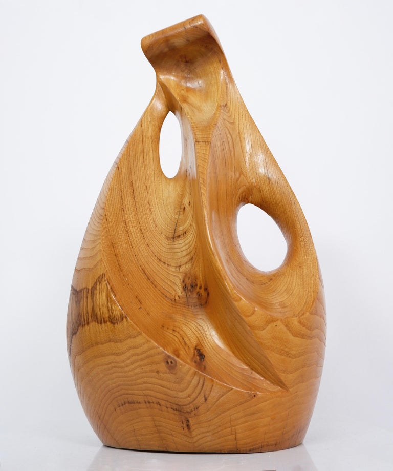 Large Wooden Abstract Sculpture, C.1970 For Sale at 1stDibs