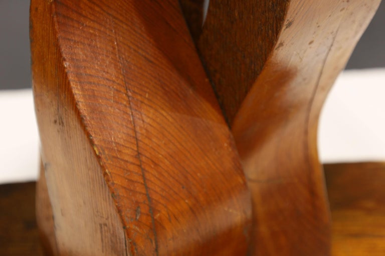 Large Wooden Ribbon Sculpture For Sale at 1stDibs