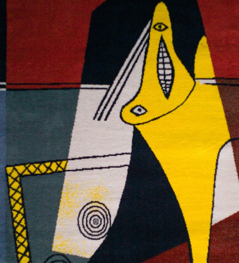 Large Wool Carpet La Figura After Picasso For Sale at 1stDibs