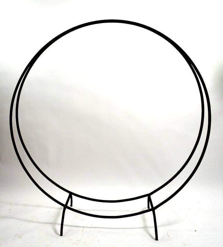 Large Wrought Iron Circular Log Holder at 1stDibs