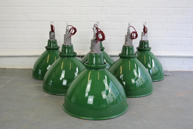 Large WW2 Munitions Factory Pendant Lights by Thorlux at 1stDibs | ww2 ...