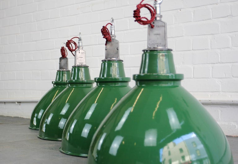 Large WW2 Munitions Factory Pendant Lights by Thorlux at 1stDibs | ww2 ...