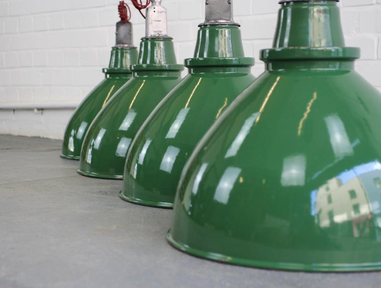 Large WW2 Munitions Factory Pendant Lights by Thorlux at 1stDibs | ww2 ...