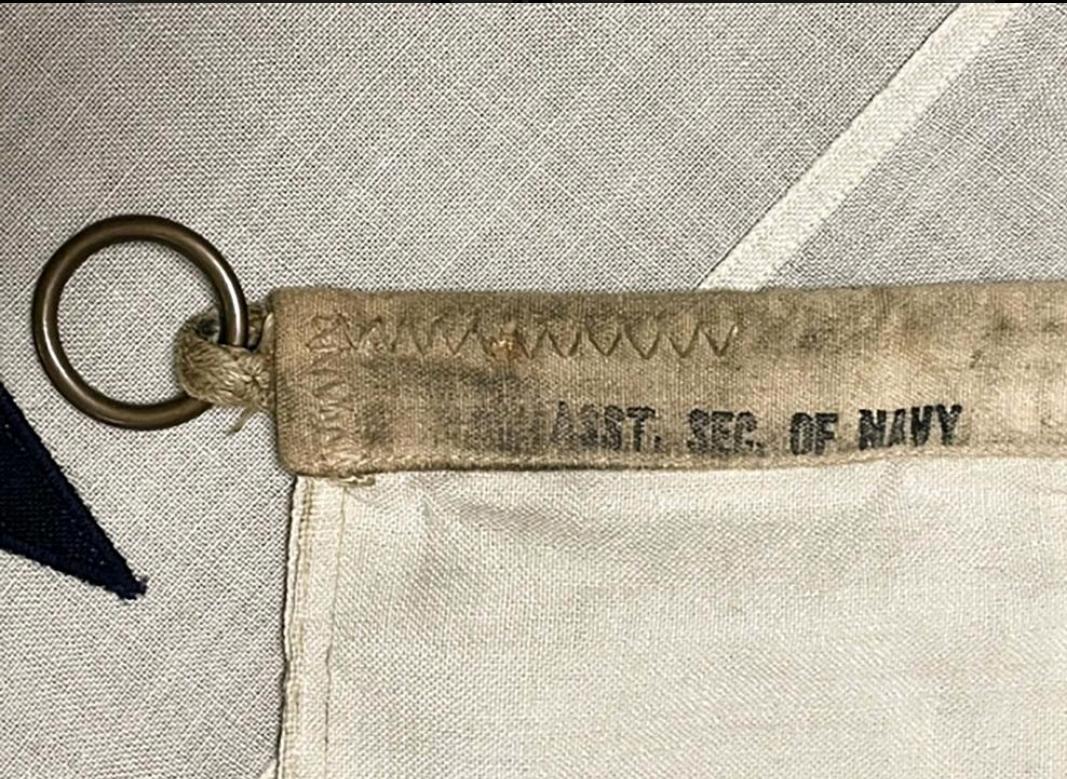 Large WW2 Wool Assistant Secretary of the Navy Flag For Sale at 1stDibs