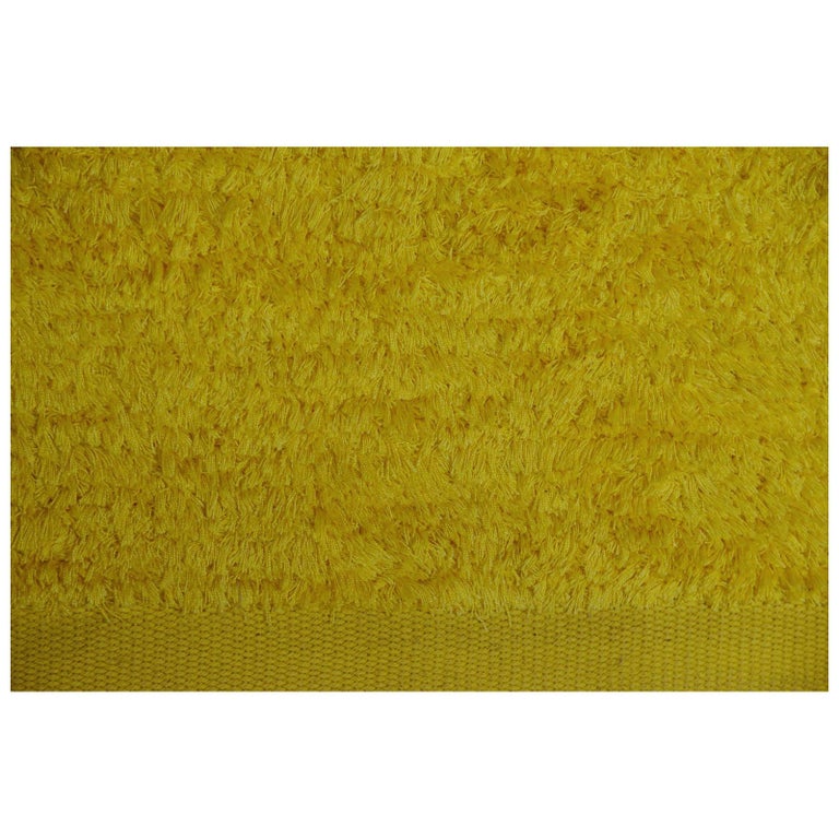 Large Yellow Area Rug by Doi Tung For Sale at 1stDibs