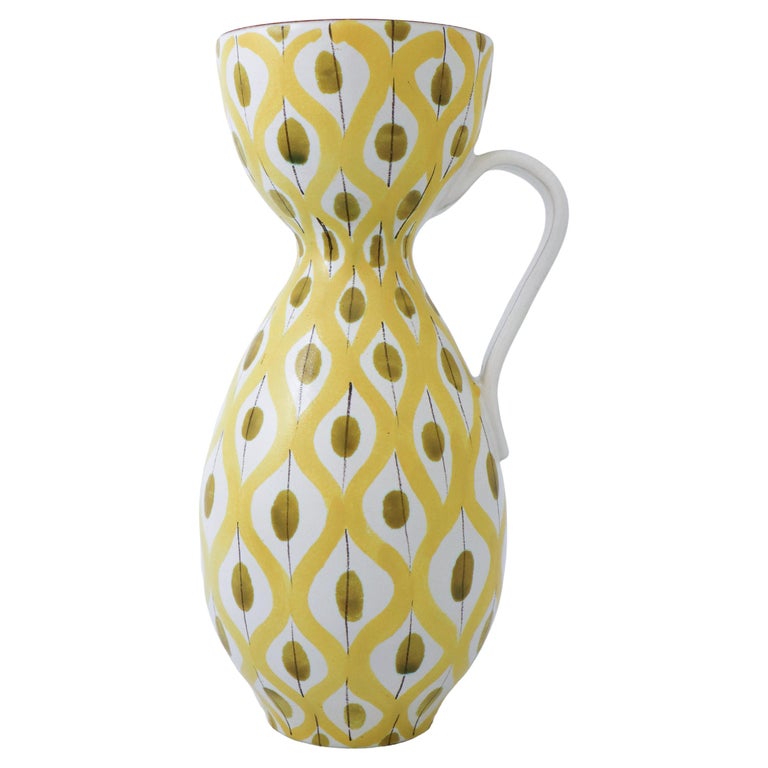 Large Yellow Vase Faience, Stig Lindberg, Gustavsbergs Studio For Sale ...