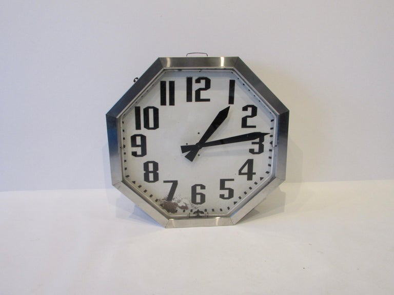 Larger Than Most Gas Station Man Cave Octagon Neon Clock For Sale at ...