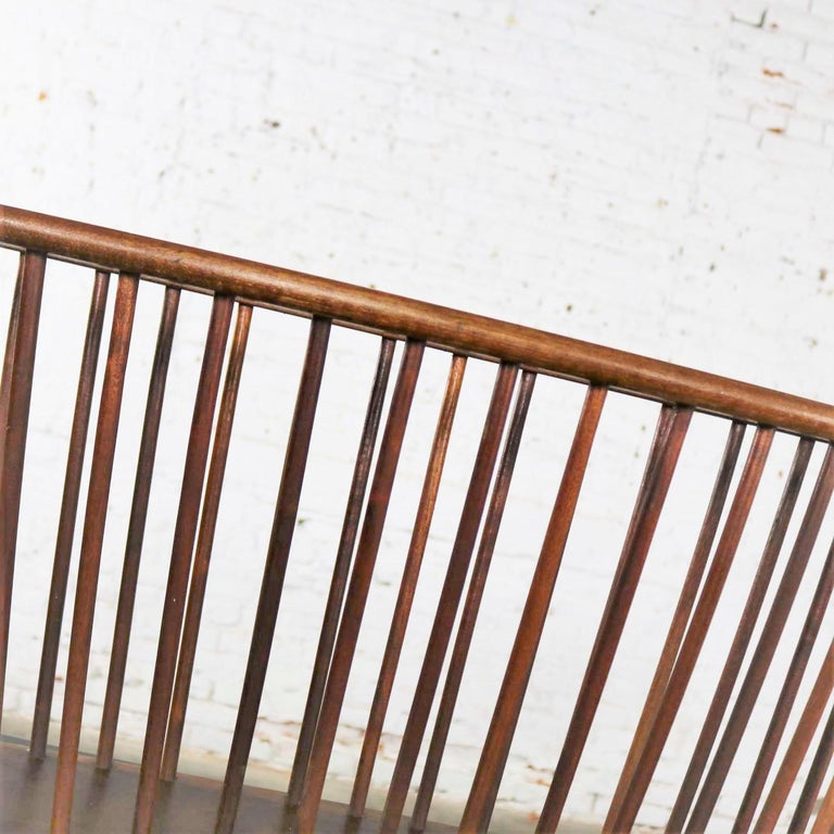 Larger Walnut Oval Magazine Rack Attribute to Arthur Umanoff for ...