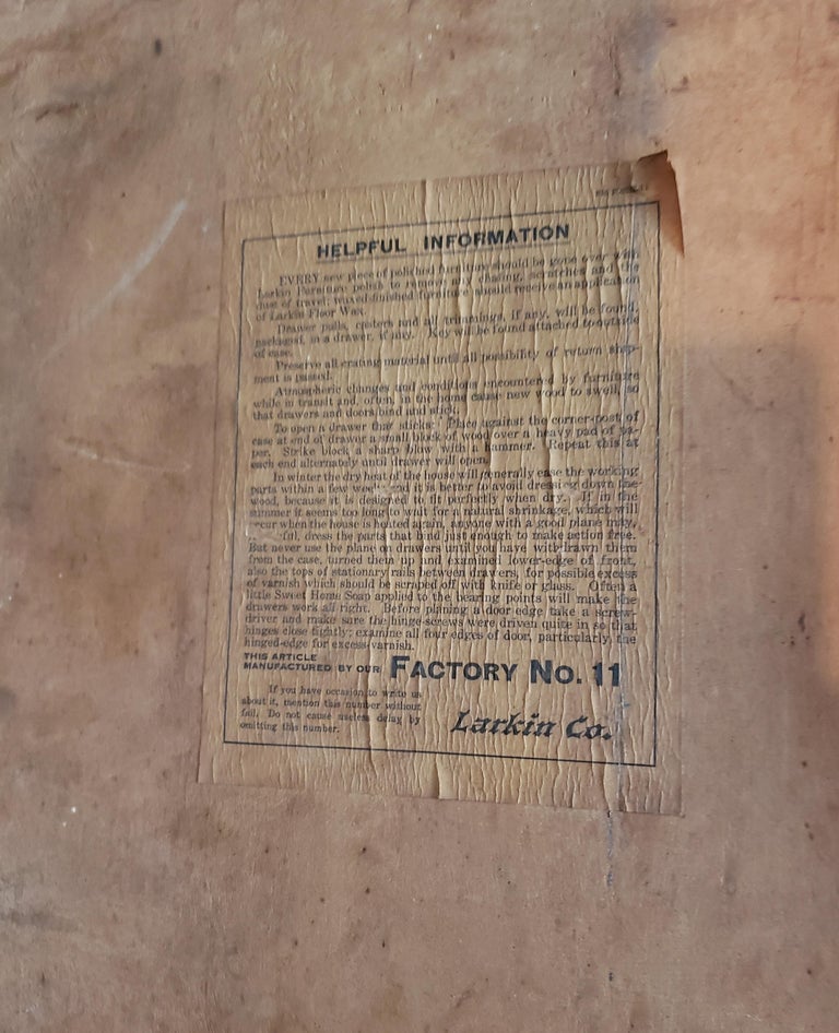 Larkin Solid Antique Oak Quatersawn Table, circa 1900s For Sale at ...