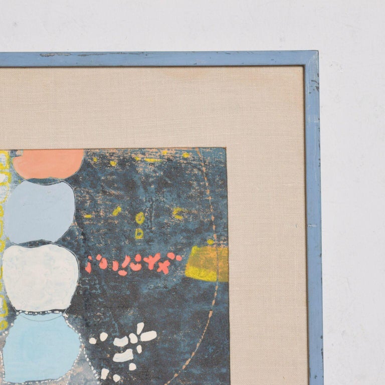 Laros Painting Dated 1966 Signed Abstract Expressionism Non Objective ...