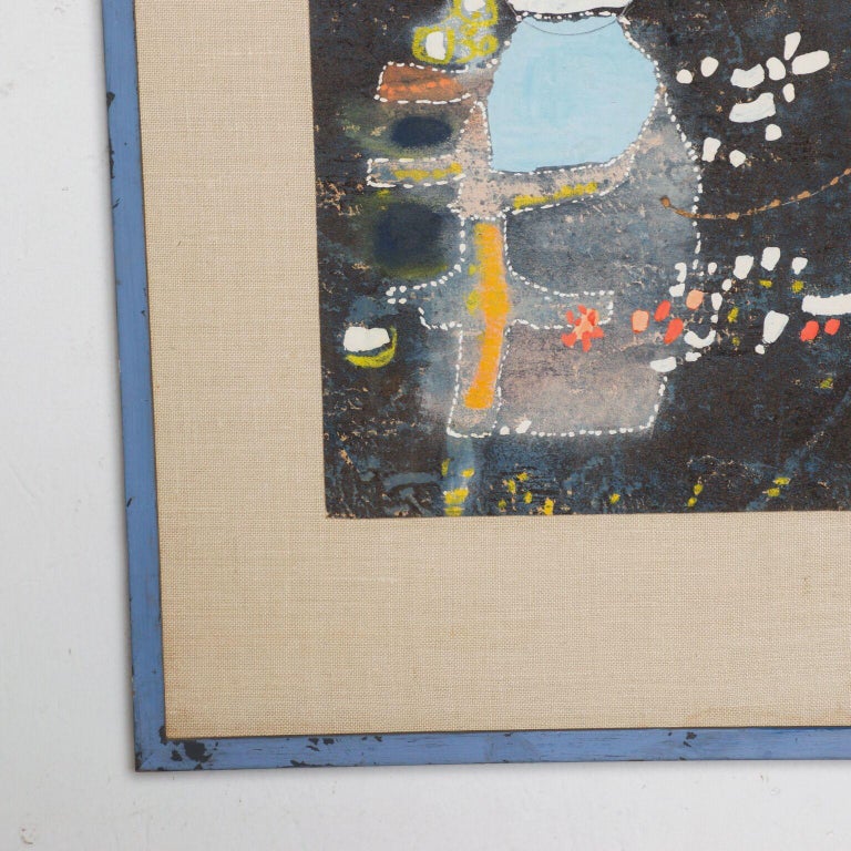 Laros Painting Dated 1966 Signed Abstract Expressionism Non Objective ...