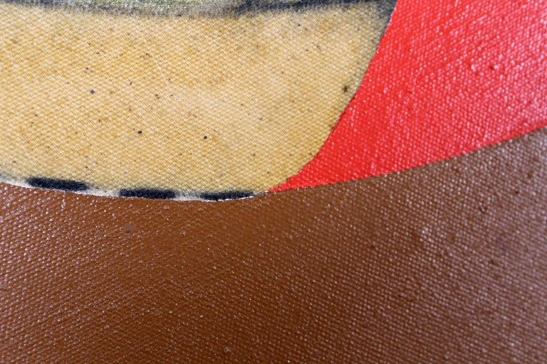 Larry Butcher 3-Dimensional Oil Painting on Sculptural Canvas Abstract ...