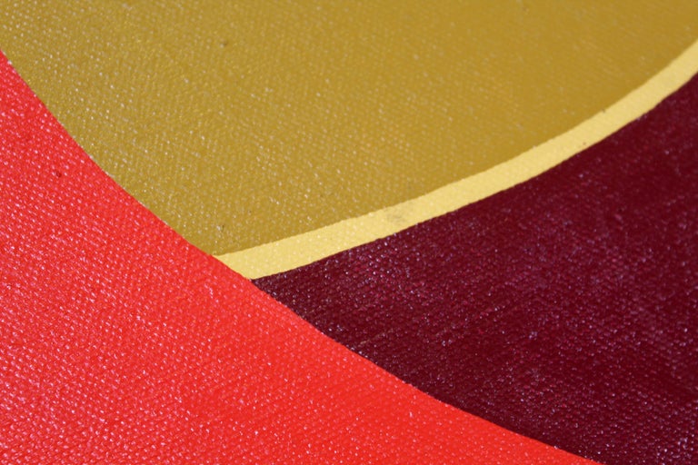 Larry Butcher 3-Dimensional Oil Painting on Sculptural Canvas Abstract ...