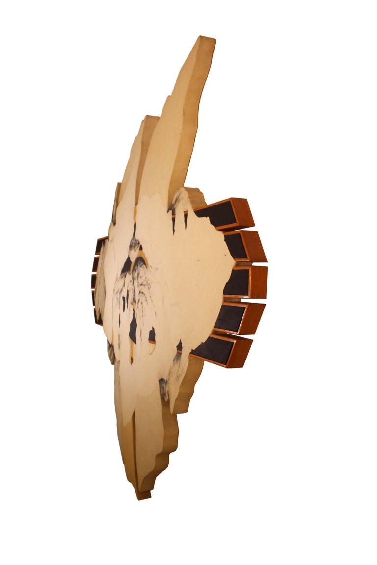 Larry Butcher Cincinnati Dancer Modern Oil Painting on Sculptural ...