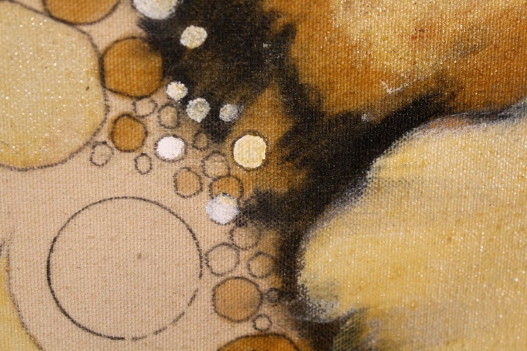 Larry Butcher Cross Progression Modern Oil Painting on Sculptural ...