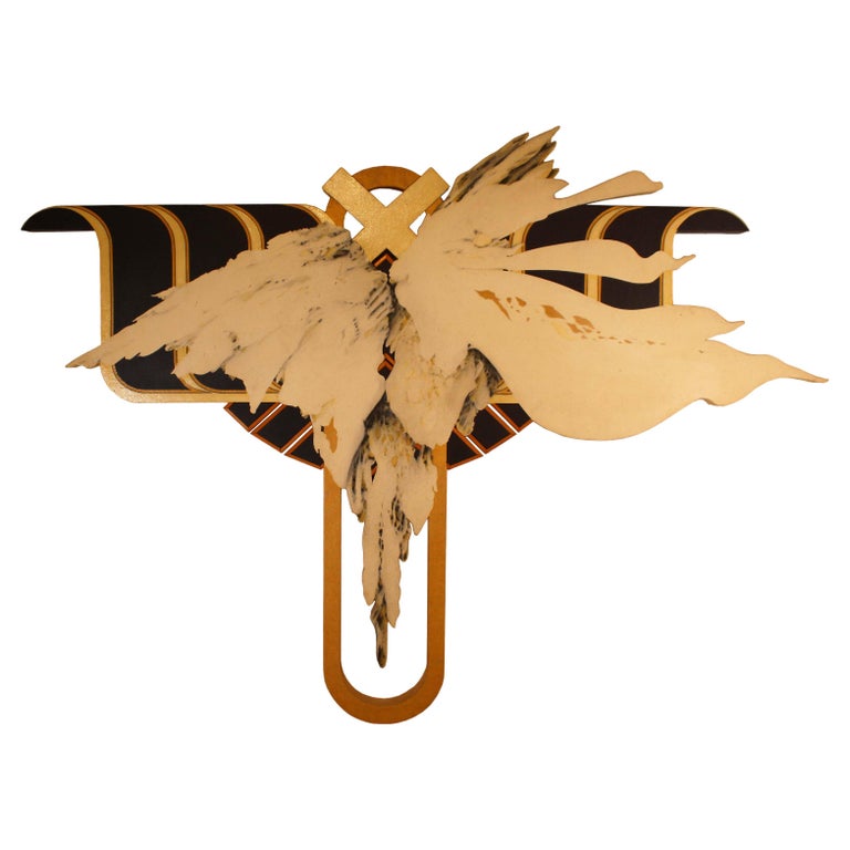 Larry Butcher Cross Up 3-Dimensional Oil Painting on Sculptural Canvas ...