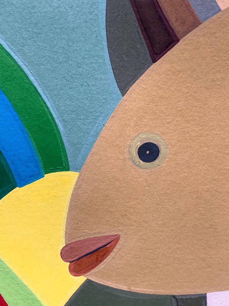 Larry Hood - Fish (Comanche Native American surrealist painting) For ...