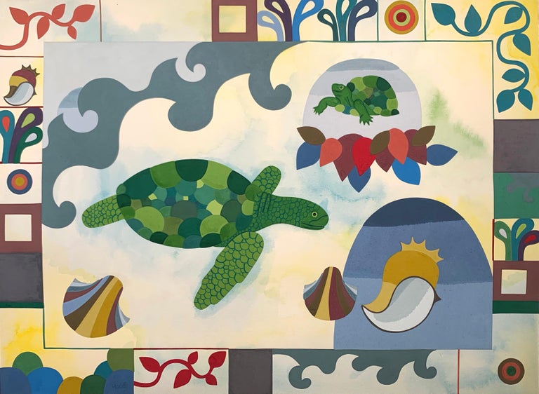 Larry Hood - Turtle (Comanche Native American surrealist painting) For ...