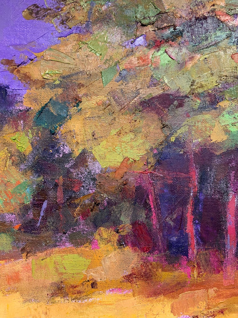 Larry Horowitz - "Marsh Walk" Painterly Landscape in Yellows, Greens ...