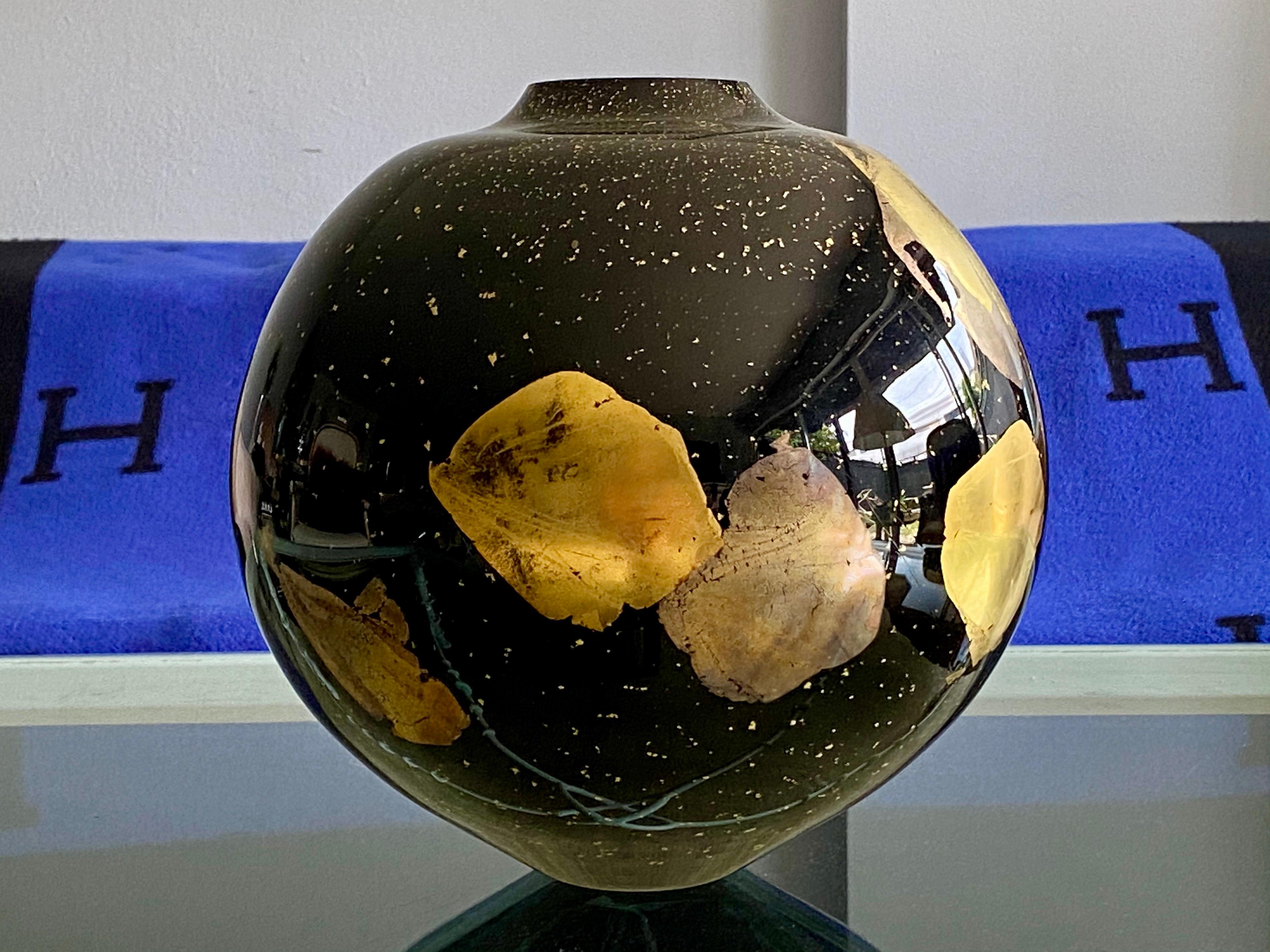 Larry Lubow Glass Vase at 1stDibs