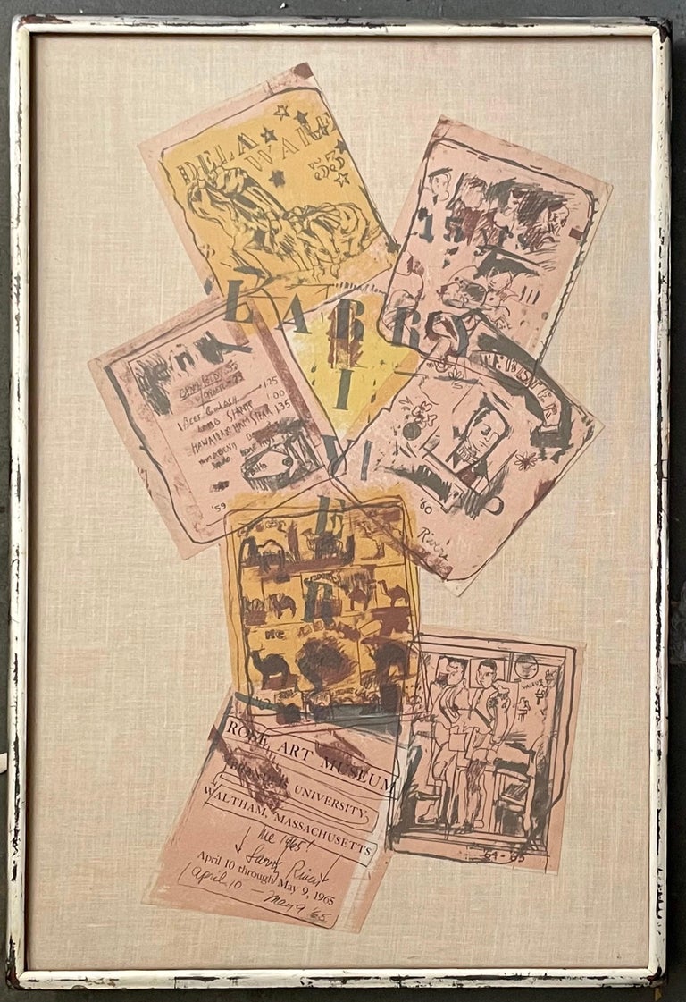 Larry Rivers - Original Vintage Pop Art 1965 Collage Lithograph Larry ...