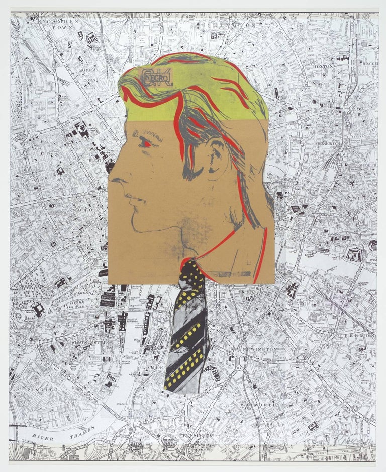 Larry Rivers - Map With Fraser For Sale at 1stDibs