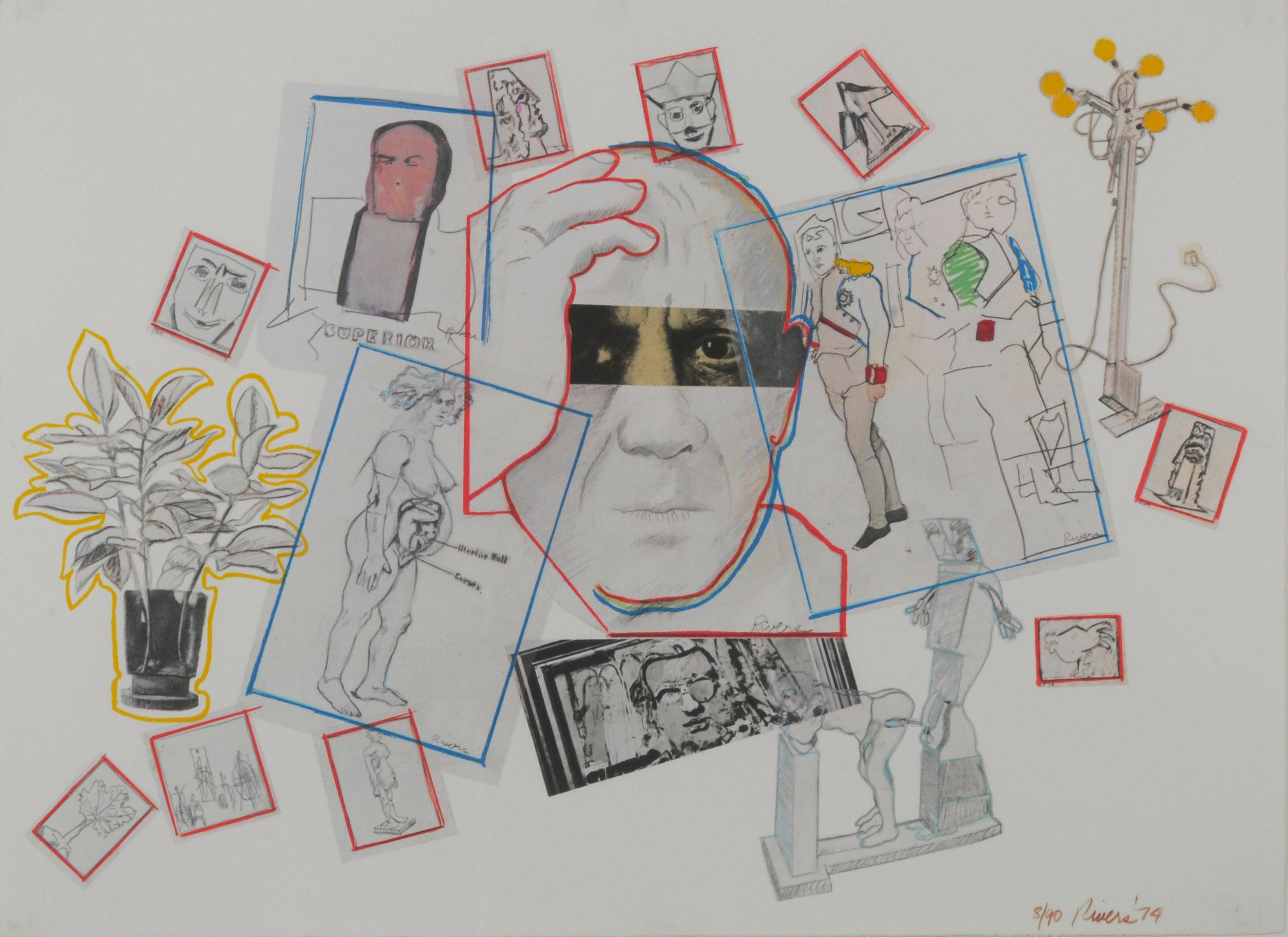 Larry Rivers - "Drawn from the Collection" (Collage) at 1stDibs