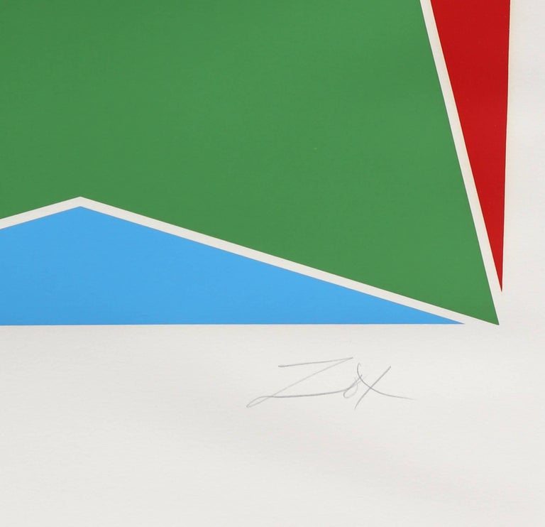 Larry Zox - Peace, Geometric Abstract Silkscreen by Larry Zox, Print ...