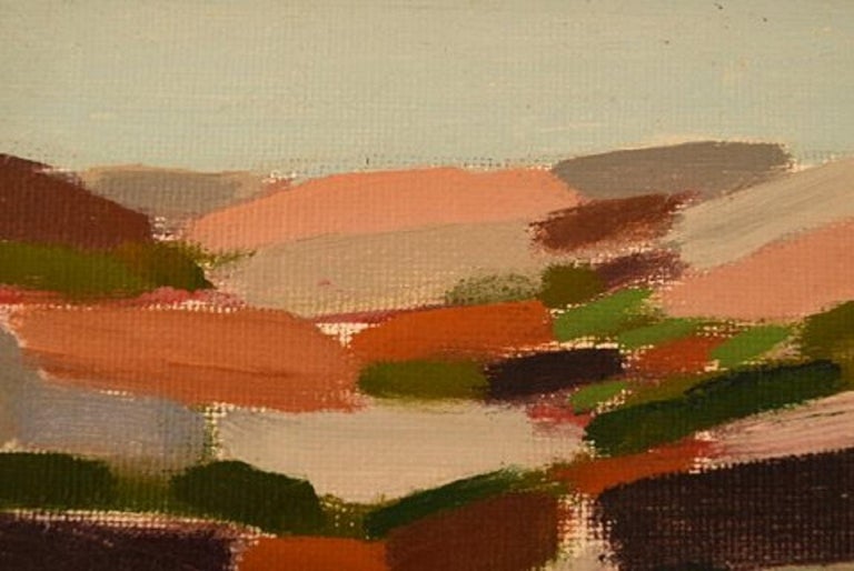 Lars Bertle Swedish Artist Oil on Plate, "Bohuslän", Modernist ...