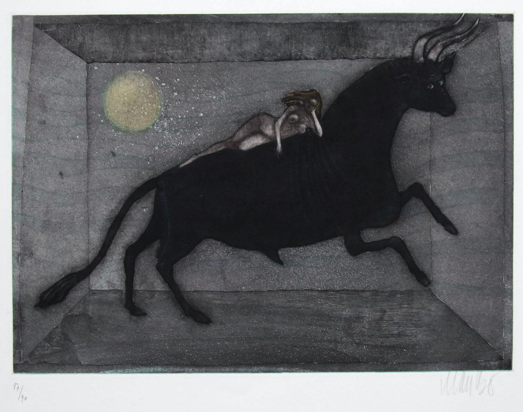 Eduard Wiiralt - Animals - Original Etching by E. Wiiralt - 1949 at 1stDibs