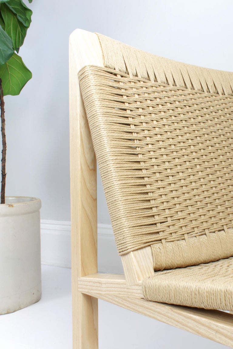 Lars Contemporary Woven Lounge Chair For Sale at 1stDibs
