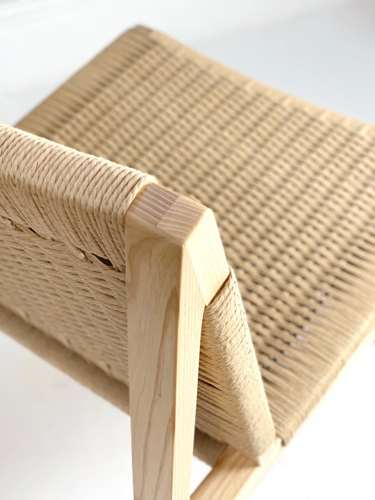 Lars Contemporary Woven Lounge Chair For Sale at 1stDibs