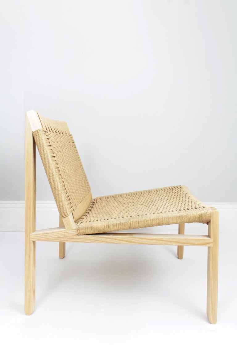 Lars Contemporary Woven Lounge Chair For Sale at 1stDibs