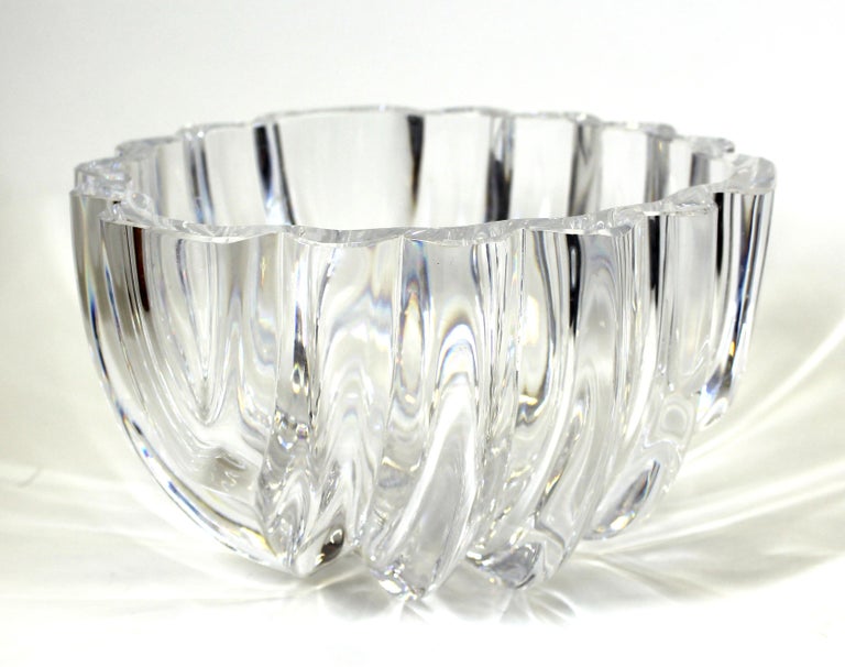 Lars Hellsten for Orrefors Modern Crystal Bowl For Sale at 1stDibs ...