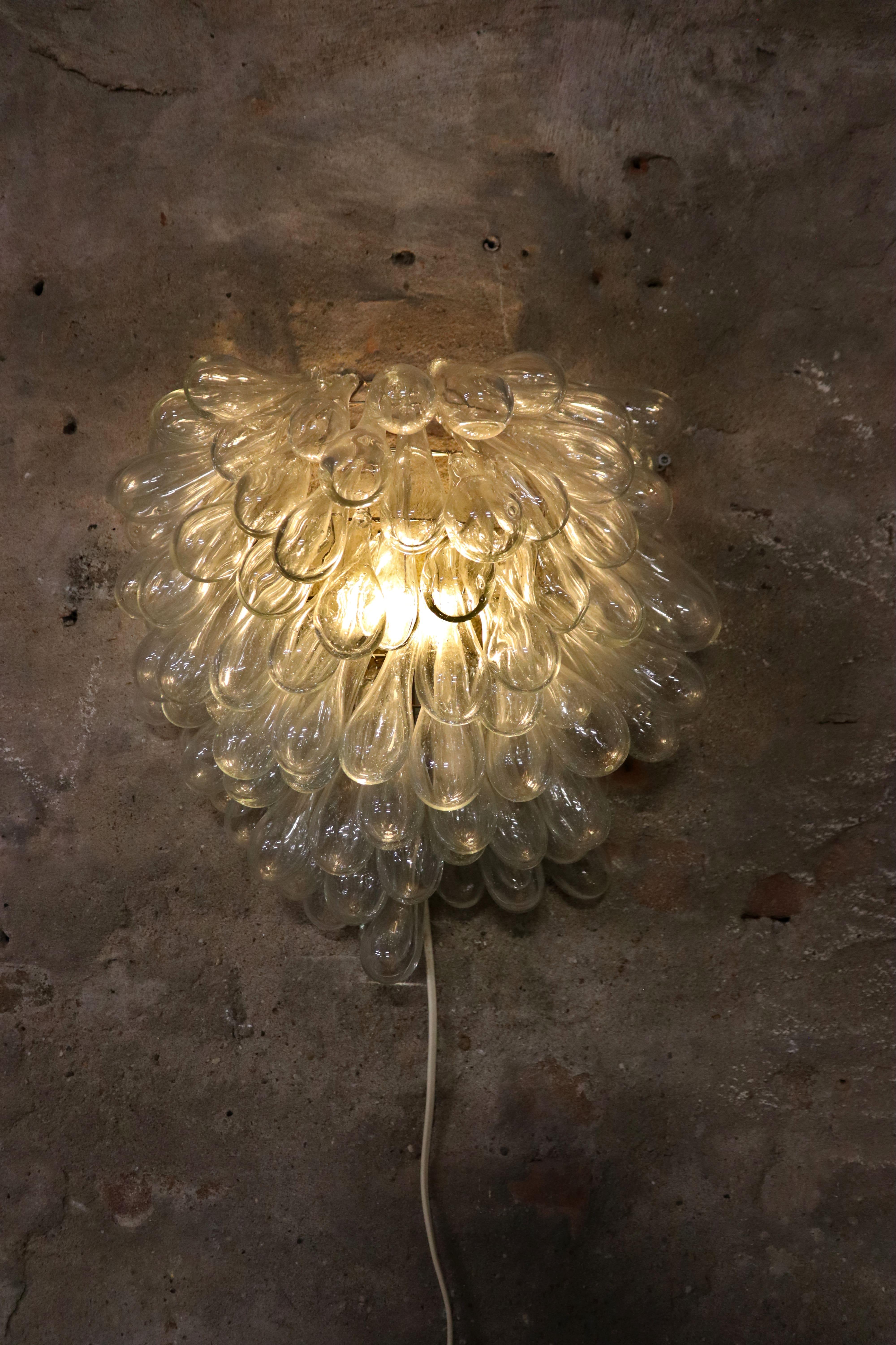 Lartigiani – Murano Glass – Grape Wall Lamp – Hand blown – Italy ...