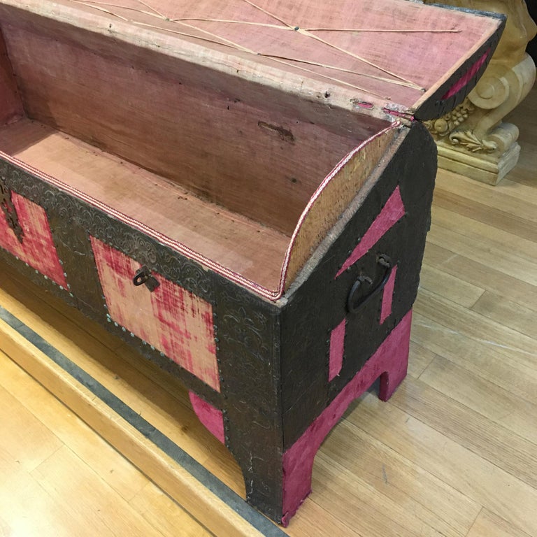 Late 15th Century Italian Renaissance Wedding Chest in Wood and Iron ...