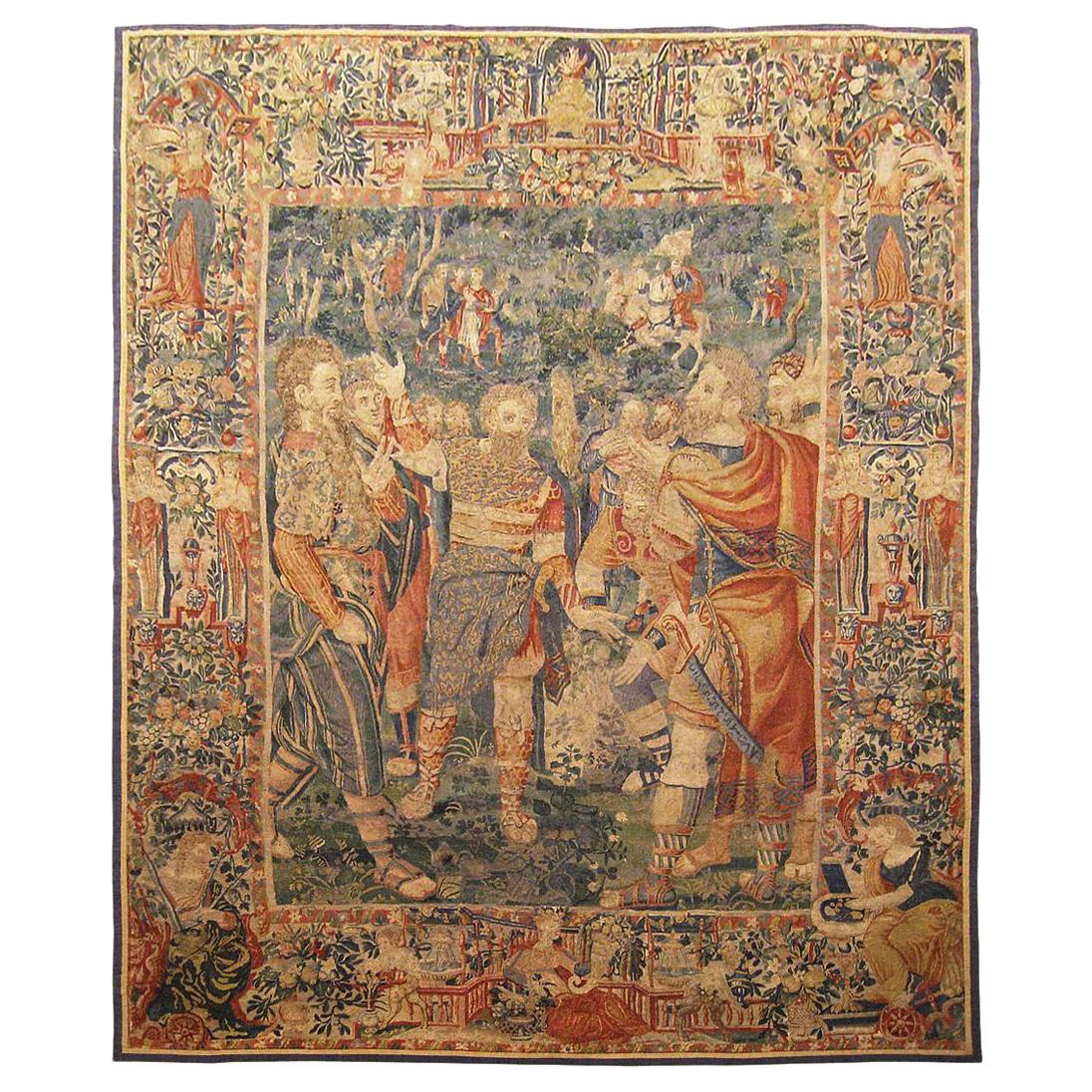 Late 16th Century Brussels Historical Tapestry with the Roman General ...