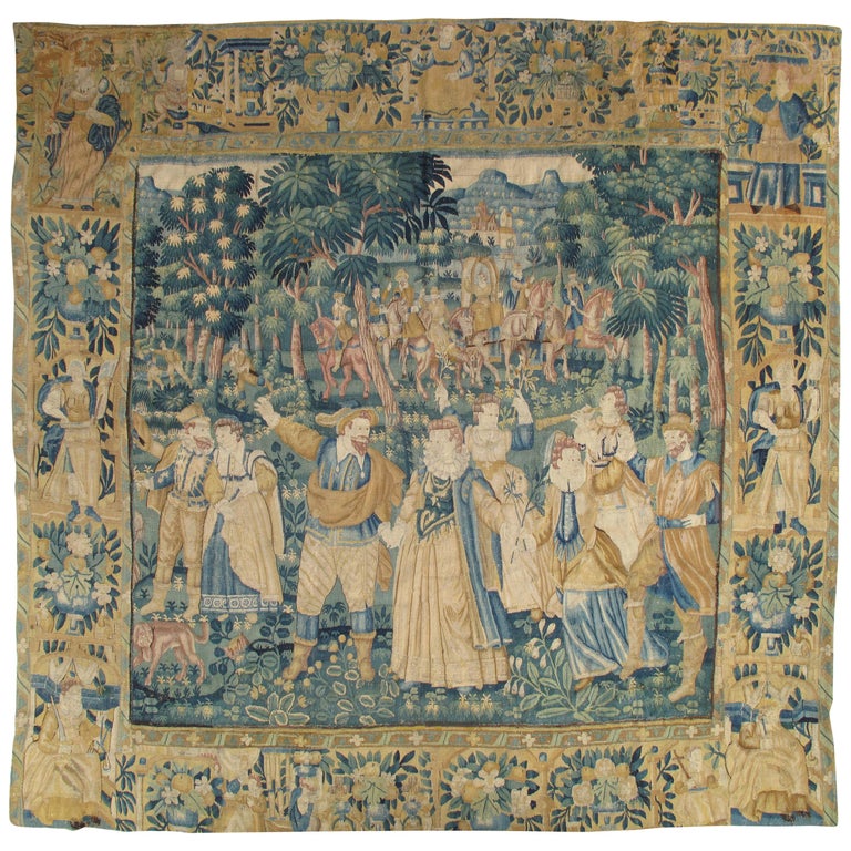 Late 16th Century Flemish Historical Tapestry For Sale at 1stDibs