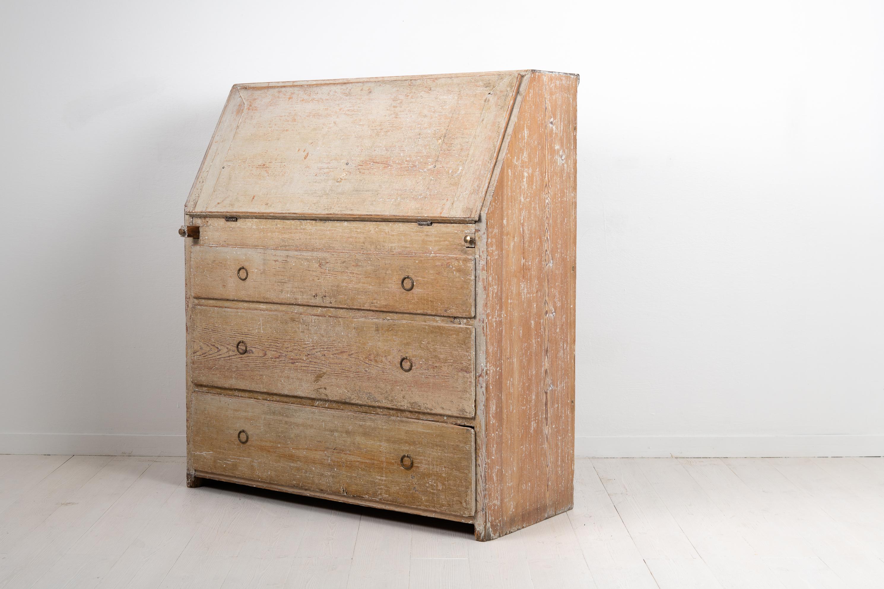 Late 1700s Northern Swedish Pine Country Secretary Desk at 1stDibs ...