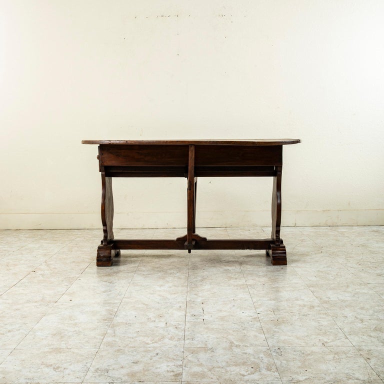 Late 17th Century French Hand Carved Oak Oval Gateleg Table or Drop ...