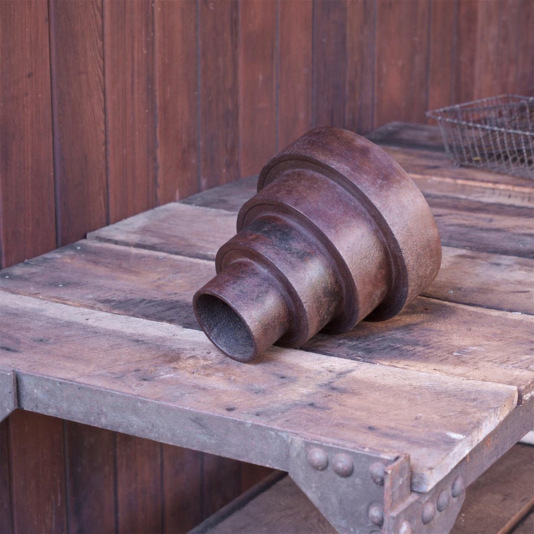 Late 1800s Iron Concentric Form Geometric Table Sculpture Modernist ...