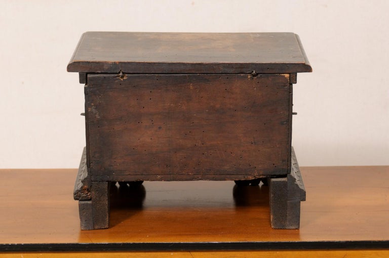 Late 18th C. English Carved Wood Document Box For Sale at 1stDibs