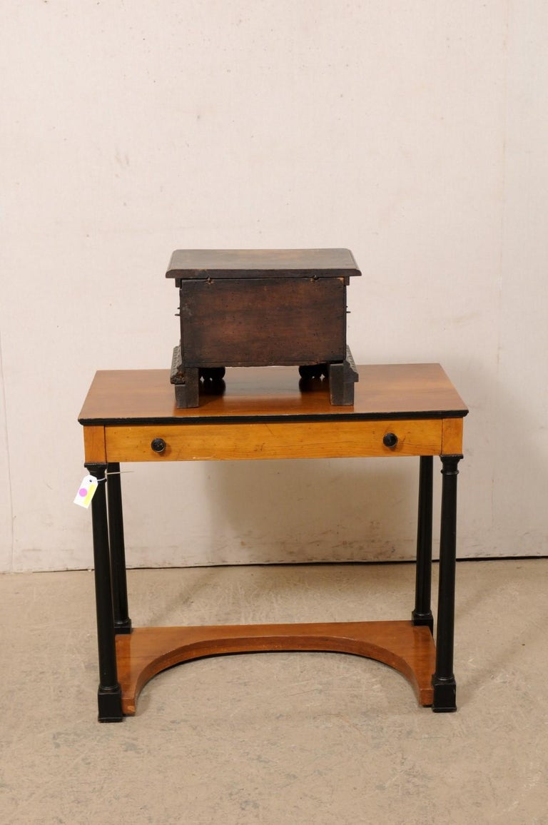 Late 18th C. English Carved Wood Document Box For Sale at 1stDibs