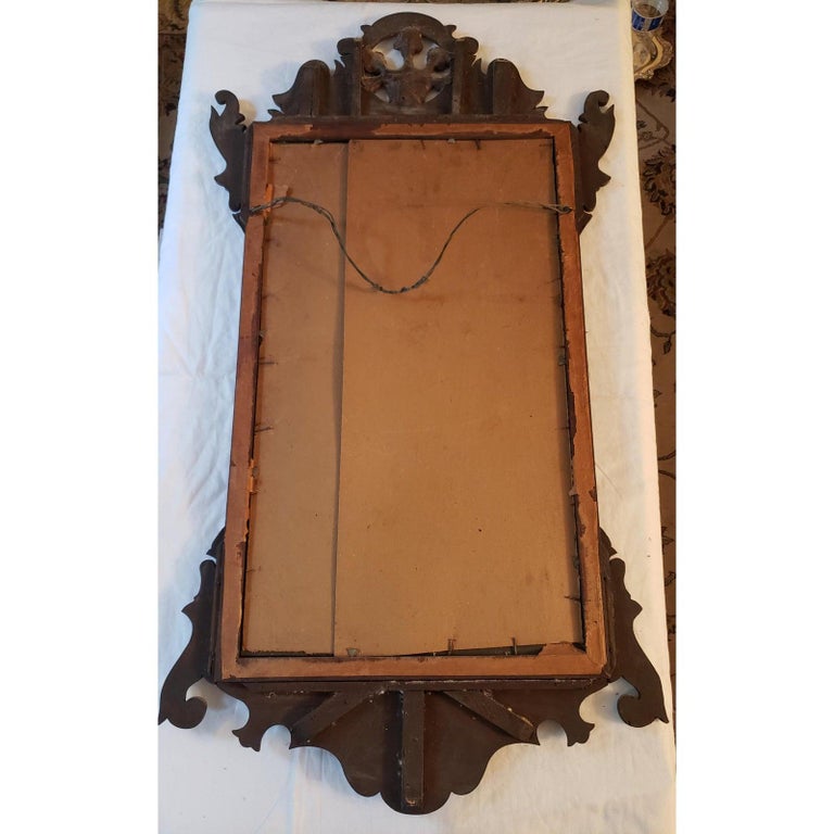 Late 18th Century Chippendale Mahogany Mirror at 1stDibs