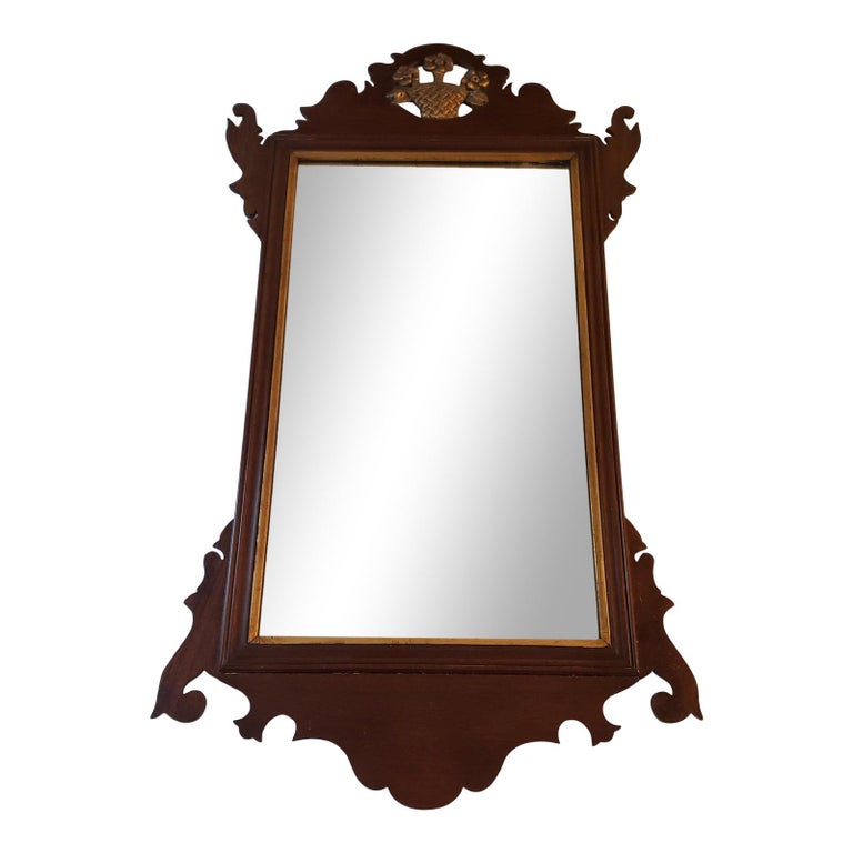 Late 18th Century Chippendale Mahogany Mirror at 1stDibs