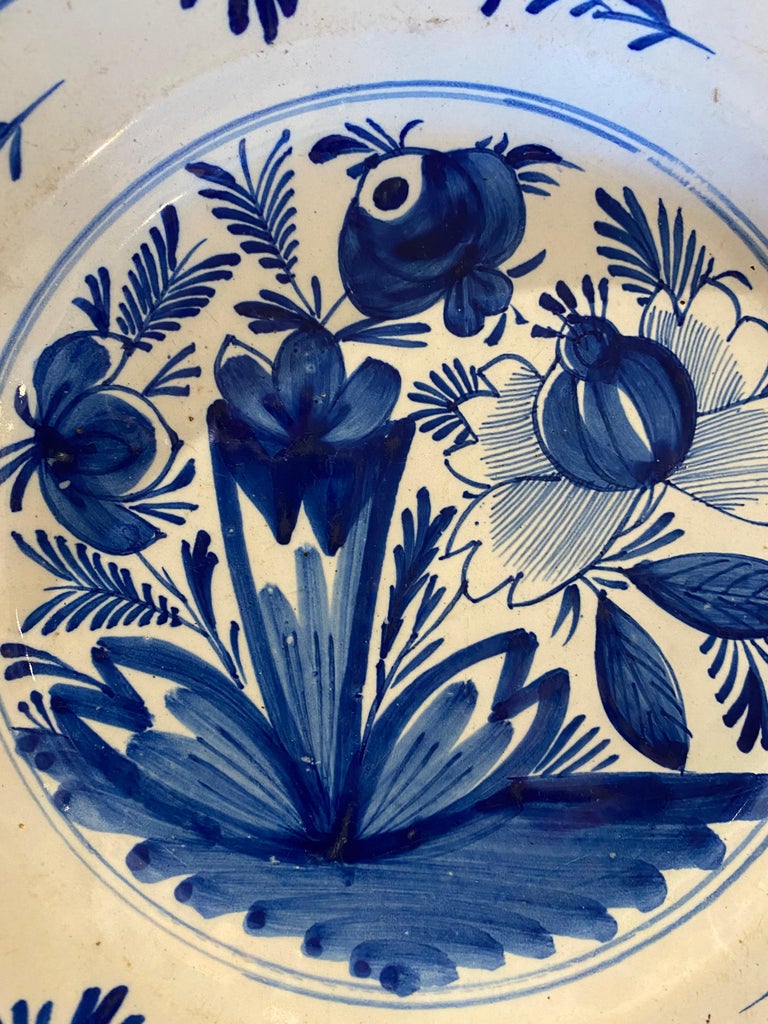 Late 18th Century Delft Plate For Sale at 1stDibs