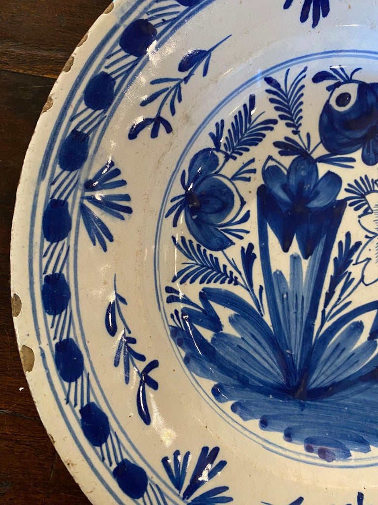 Late 18th Century Delft Plate For Sale at 1stDibs