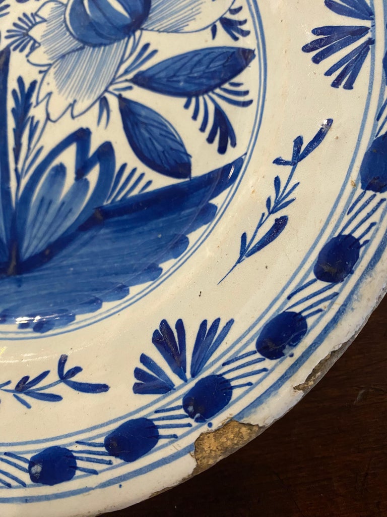 Late 18th Century Delft Plate For Sale at 1stDibs